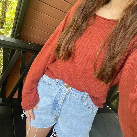 Sweaters | Tula Rosa Rust Colored Sweater | Poshmark